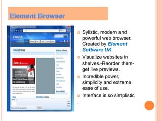 New gen web browsers and search tools | PPTX