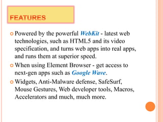 New gen web browsers and search tools | PPTX