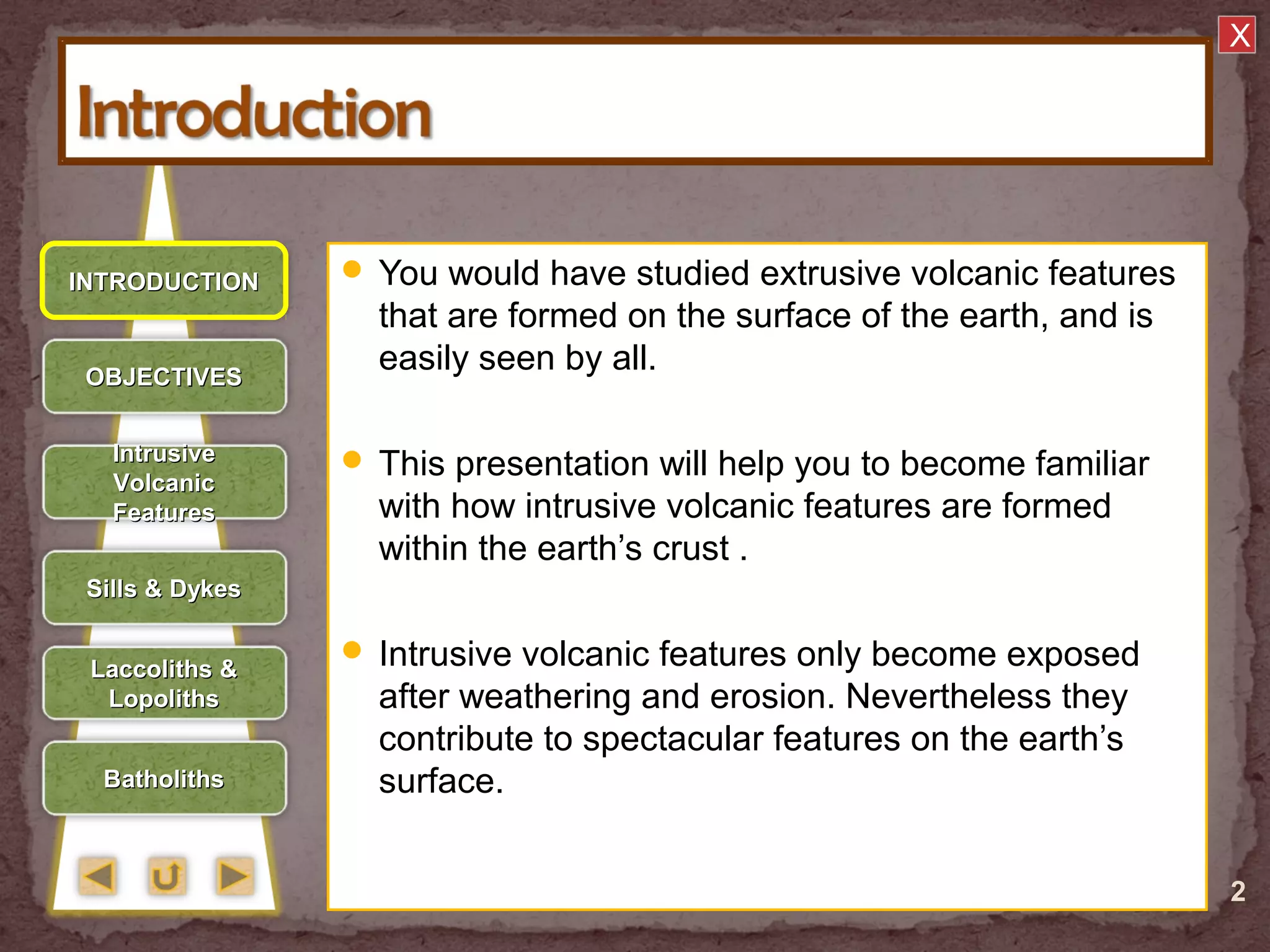 Geography M1 Intrusive Volcanic | PPT
