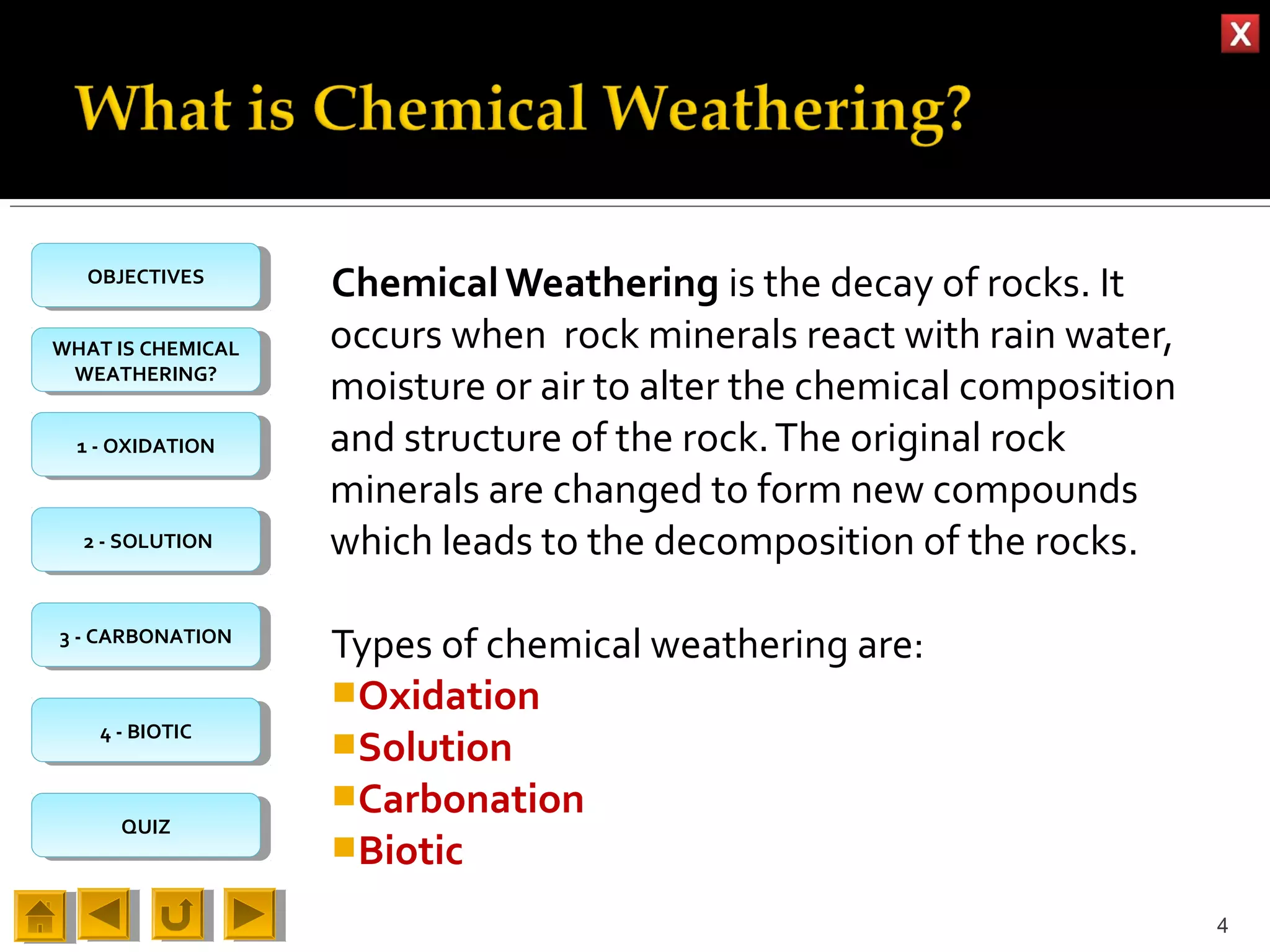 Geography M2 Chemical Weathering | PPT