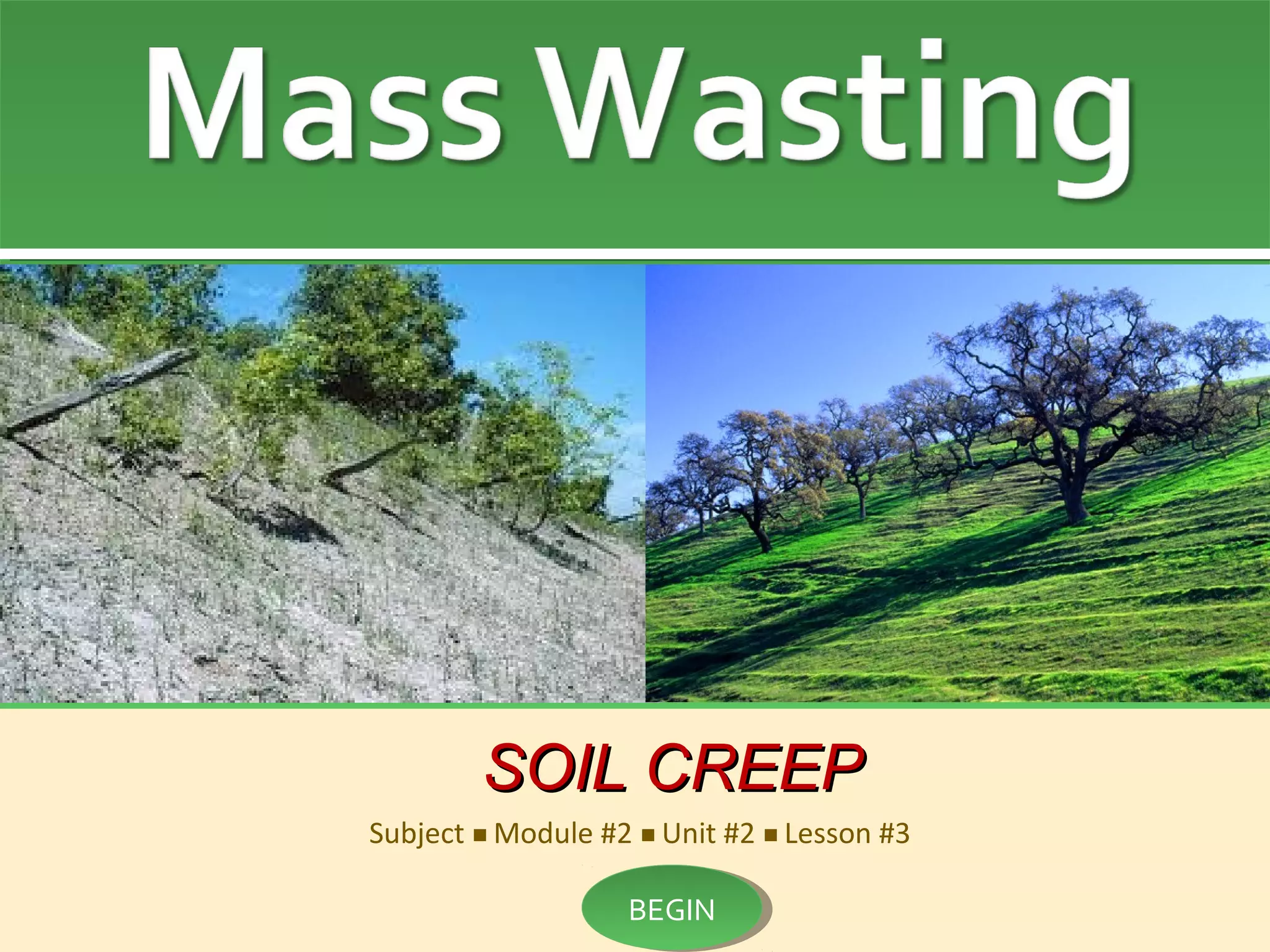 Geography M2 Soil Creep | PPT