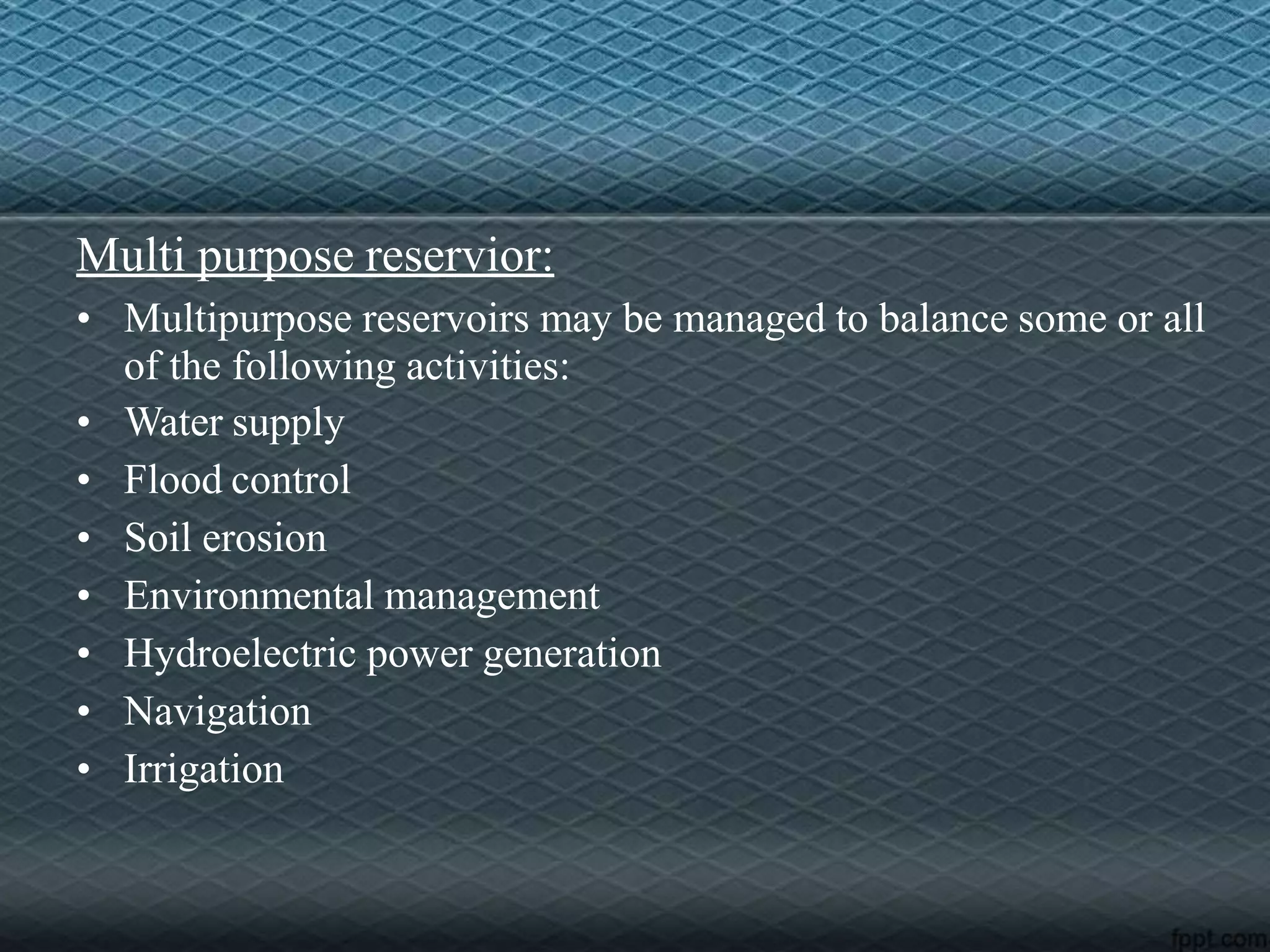 New geology of dams & reservoir unit v | PPTX