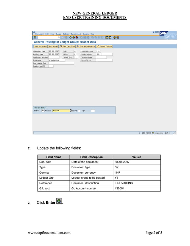 New gl end user training documents | PDF