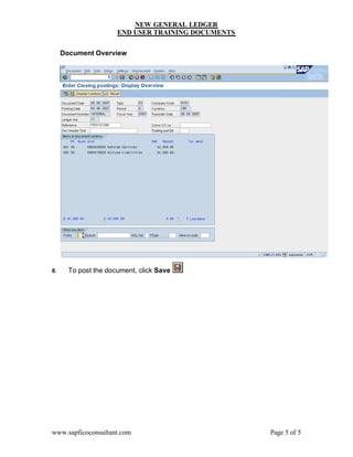 New gl end user training documents | PDF