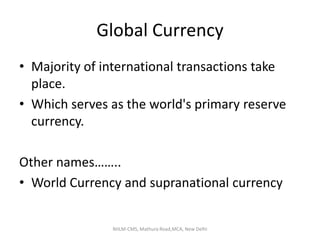 New Global Currency | PPT