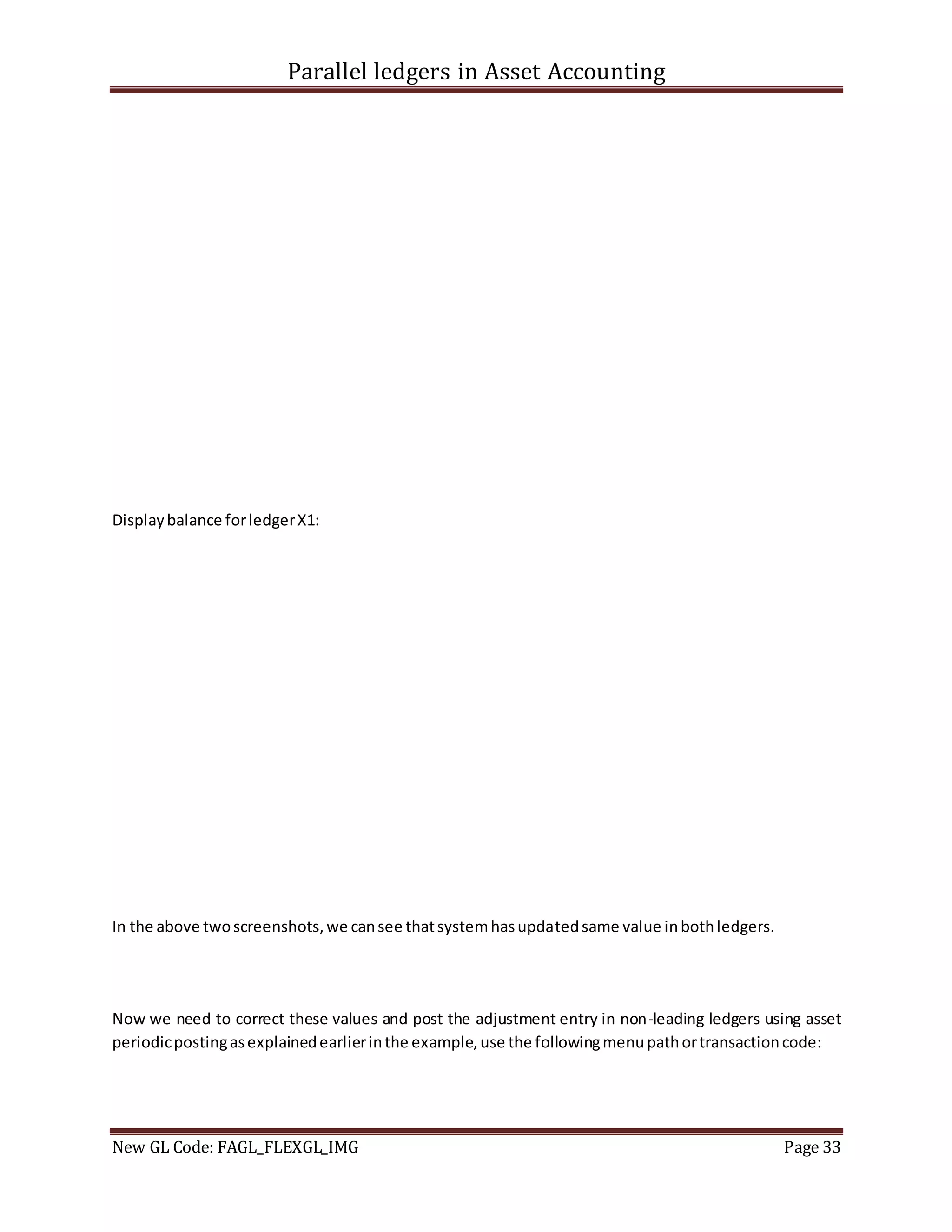 New GL parallel ledgers in asset accounting | DOCX
