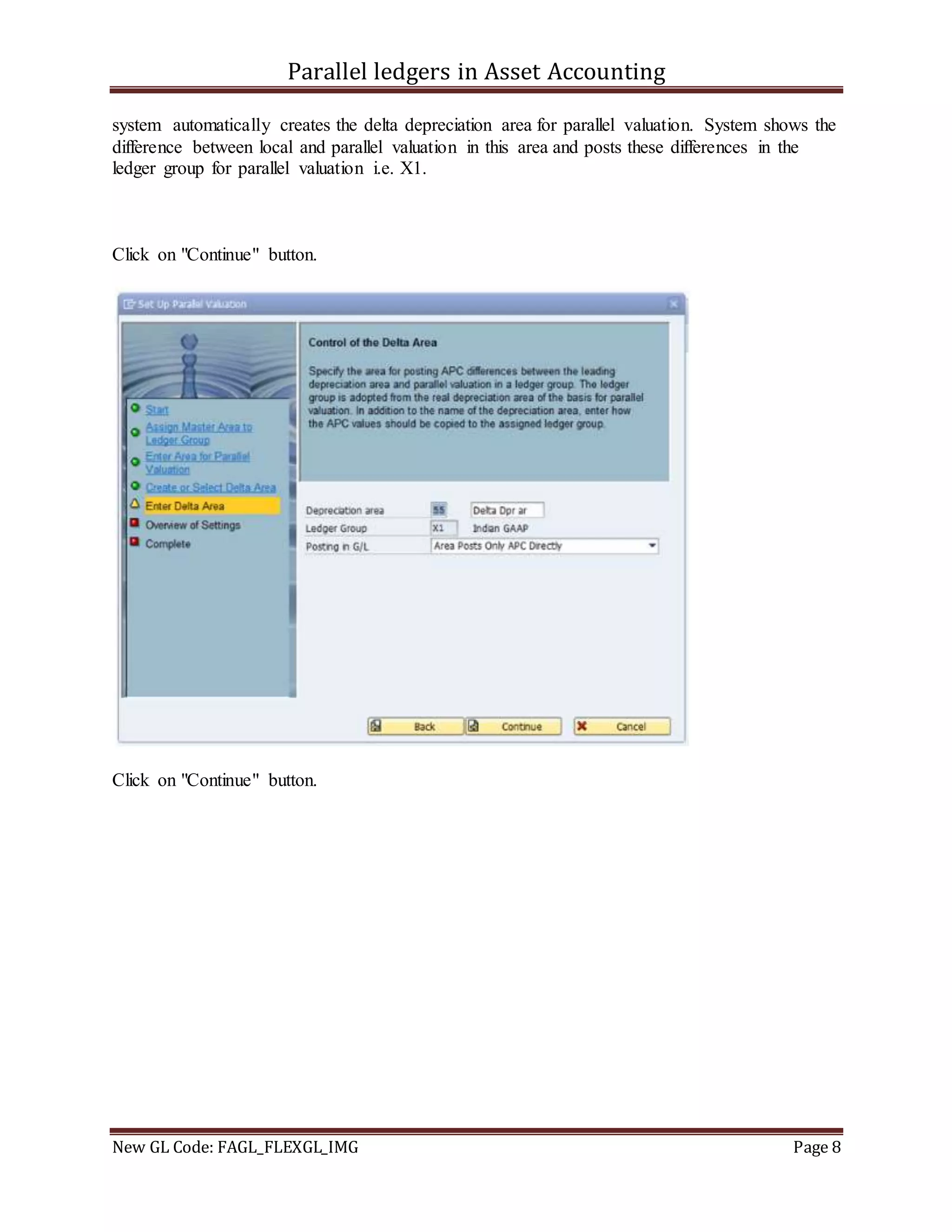 New GL parallel ledgers in asset accounting | DOCX