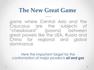 New great game | PPT