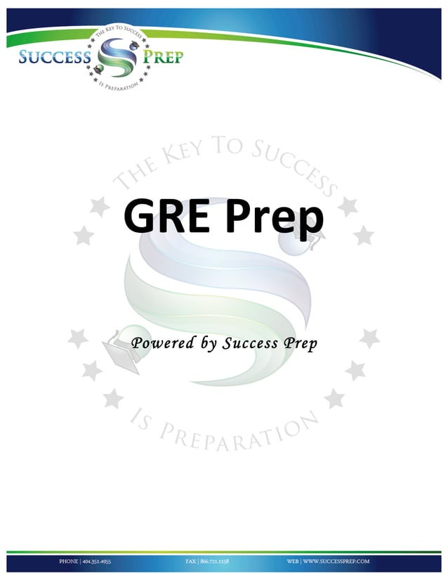 GRE Prep Handout - 4 sessions | PDF | Standardized Testing ...