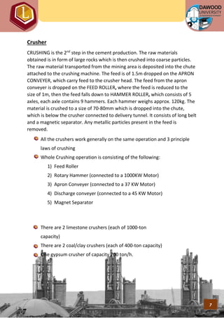 Report of Cement Manufacturing Industry | PDF