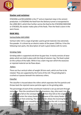 Report of Cement Manufacturing Industry | PDF