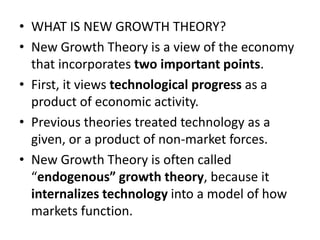 New growth theoris | PPTX