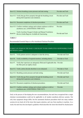 New Guidelines Available for Pre-Anesthesia Checkout | PDF | Lung and ...