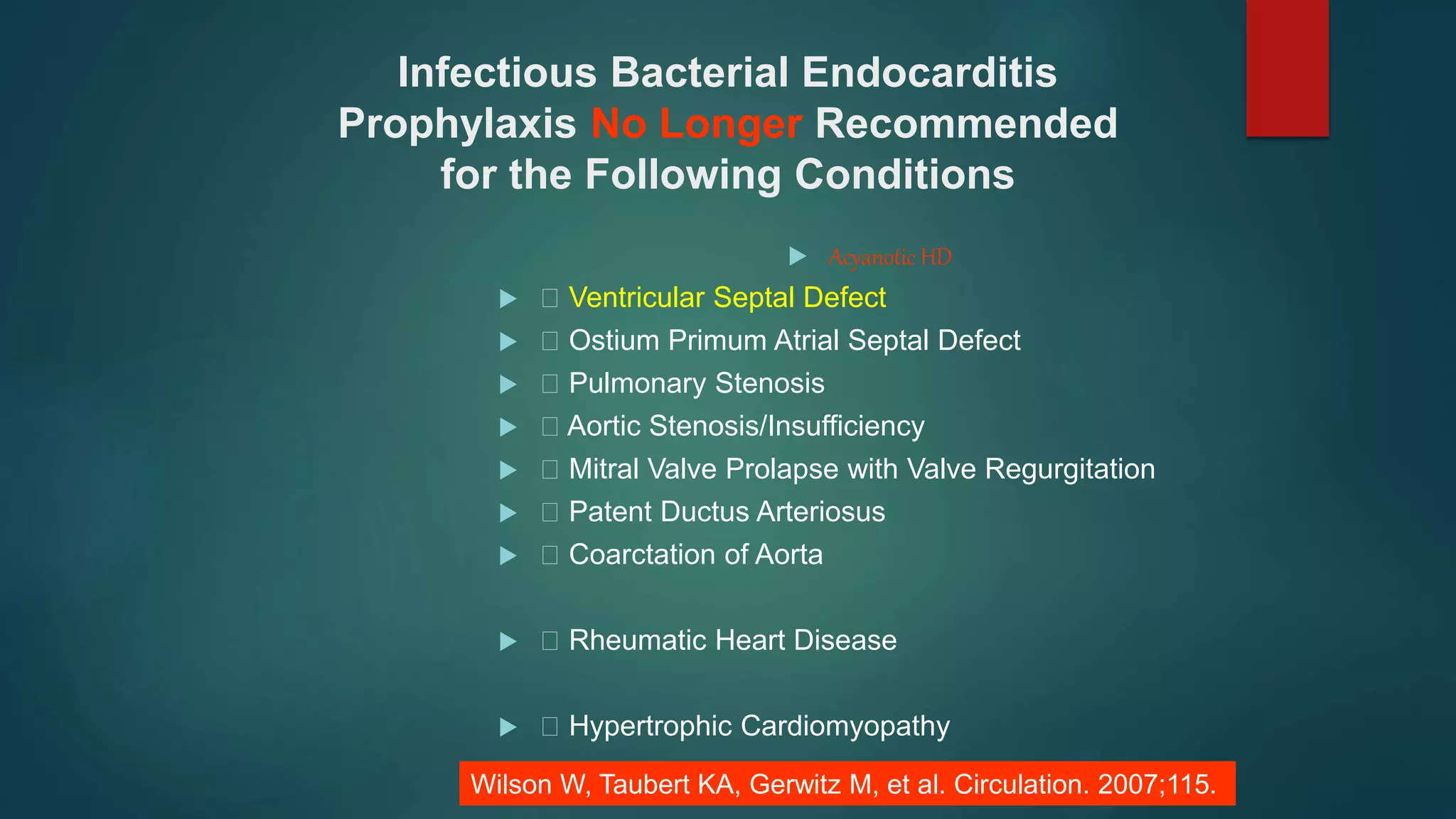 PEDO: New guidelines for prophylaxis against infective endocarditis | PPTX