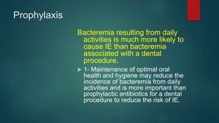 PEDO: New guidelines for prophylaxis against infective endocarditis | PPTX