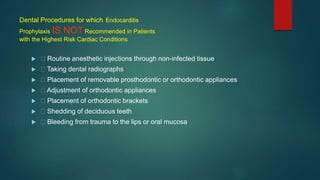 PEDO: New guidelines for prophylaxis against infective endocarditis | PPTX