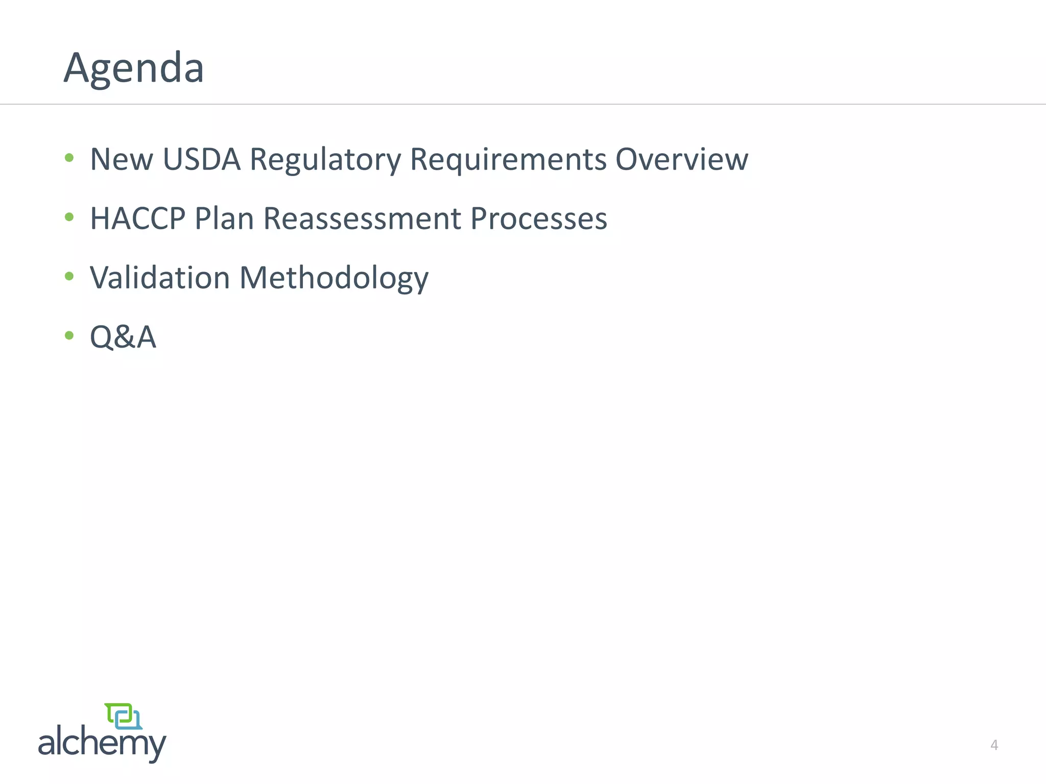 New HACCP Regulations - Plan Now! | PPTX