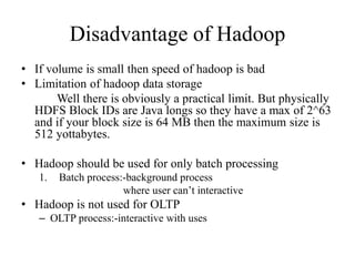 Hadoop And Their Ecosystem | PPTX