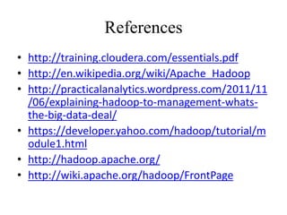 Hadoop And Their Ecosystem | PPTX
