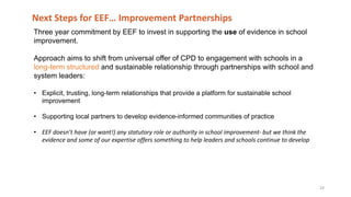 Research and Implementation learning together in Newham | PPT