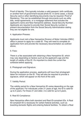 New Hampshire Id | PDF