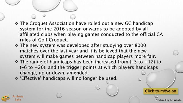 New handicap system | PPT