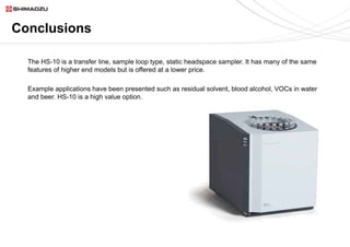 New High-quality, Cost-Efficient Headspace GC Autosampler | PPTX