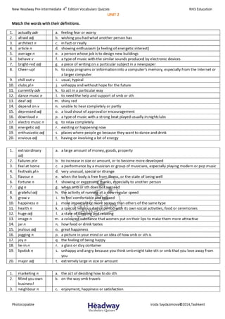 New headway 4ed_pre_intermediate_quizzes | PDF
