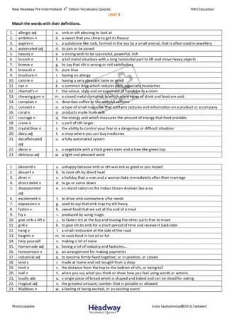 New headway 4ed_pre_intermediate_quizzes | PDF