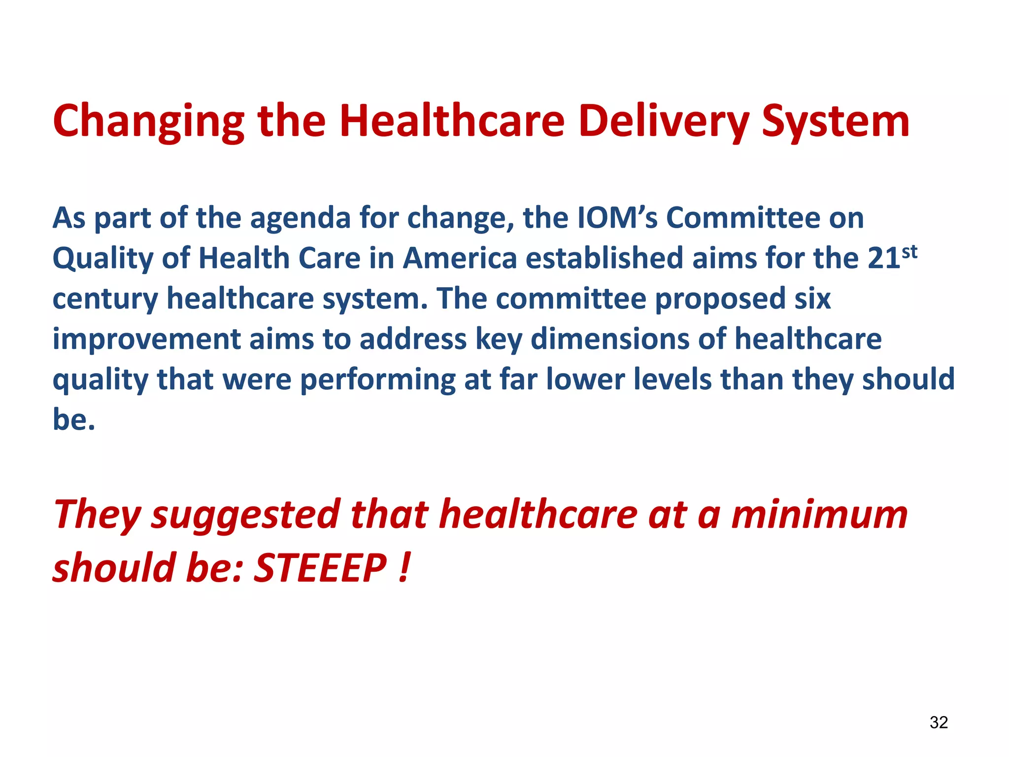 Healthcare Quality: Basic concepts | PPTX