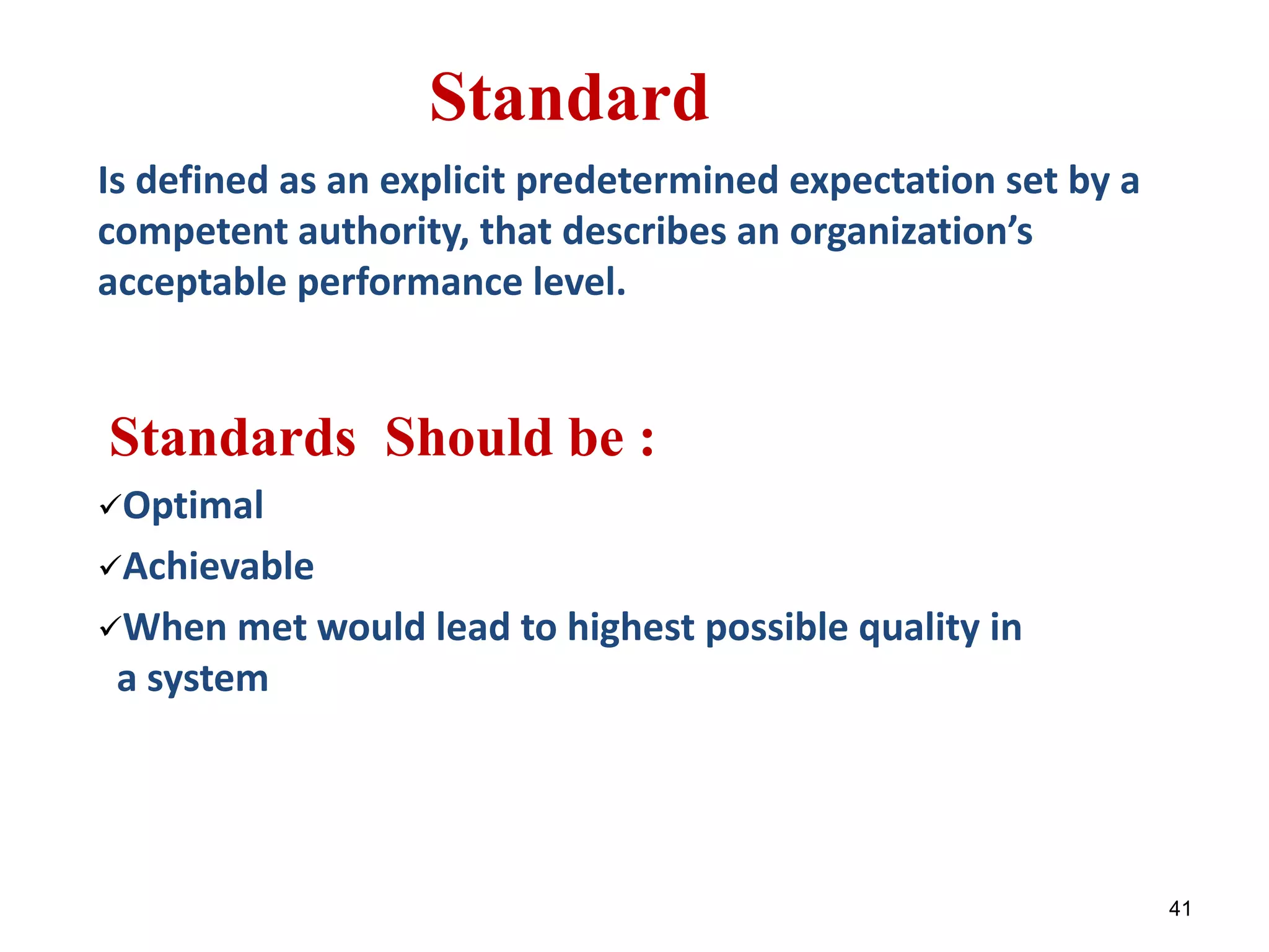 Healthcare Quality: Basic concepts | PPTX