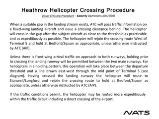 New Heathrow Helicopter Crossing Procedure | PPT