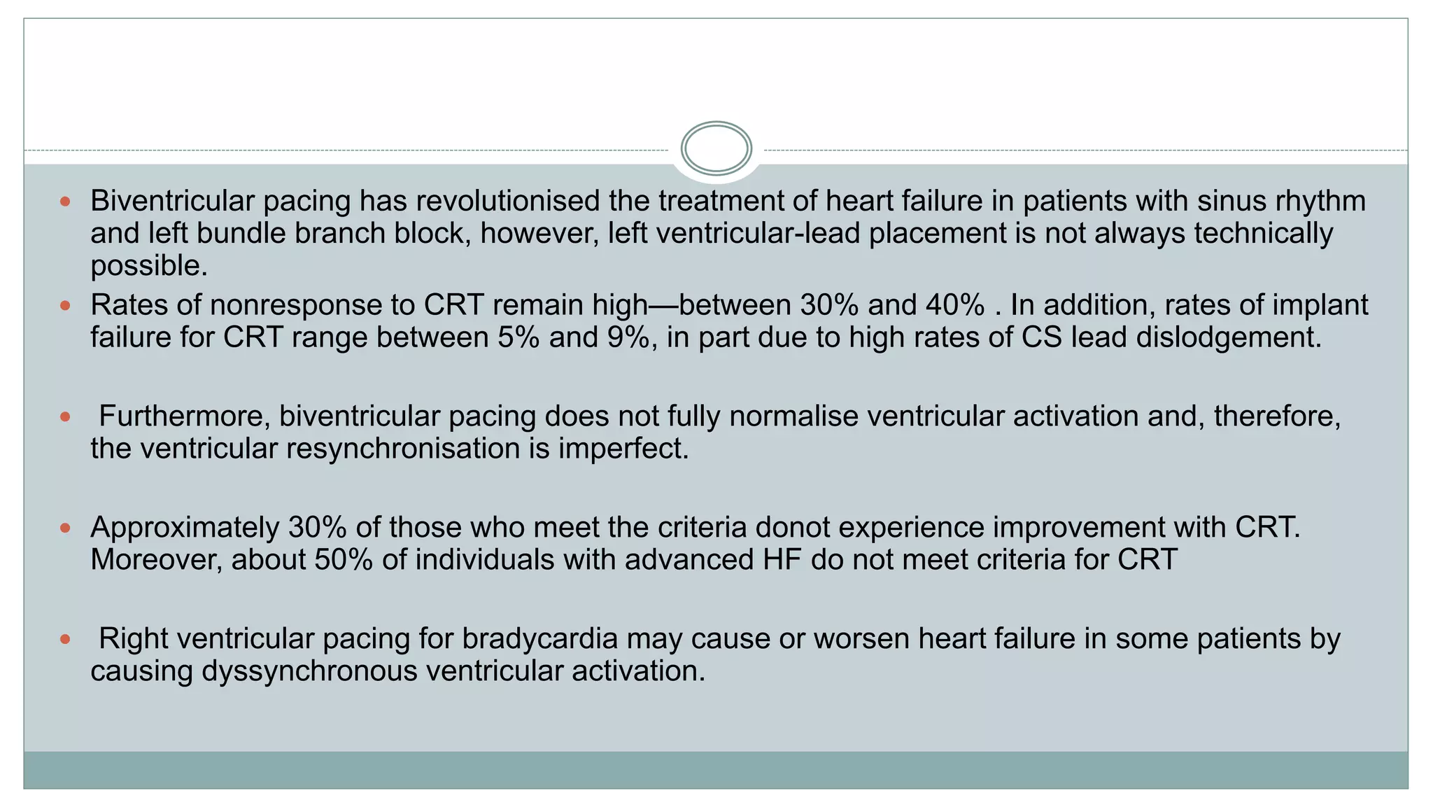 New Heart Failure modalities: HIS Bundle Pacing & Cardiac Contractility ...