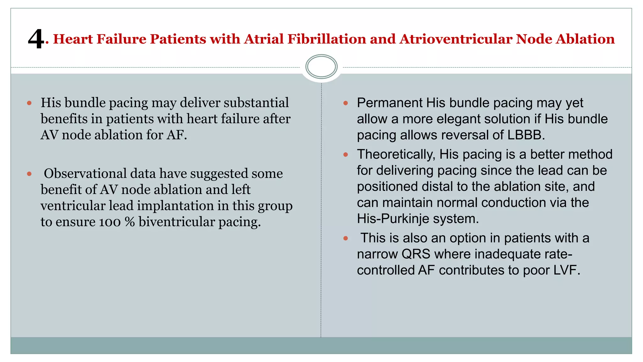 New Heart Failure modalities: HIS Bundle Pacing & Cardiac Contractility Modulation | PPTX ...