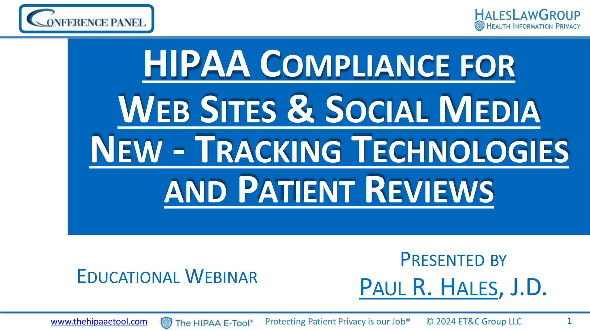 Protecting Patient Privacy: Navigating HIPAA in Digital Landscapes | PPT