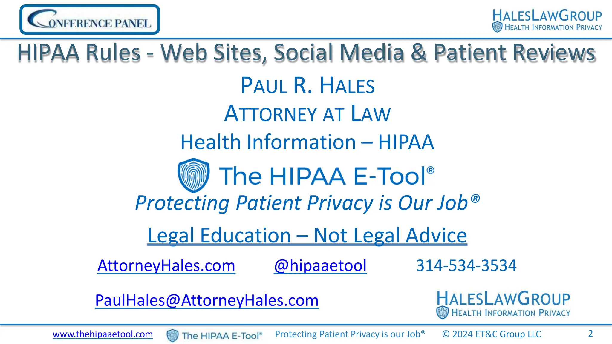 Protecting Patient Privacy: Navigating HIPAA in Digital Landscapes | PPT
