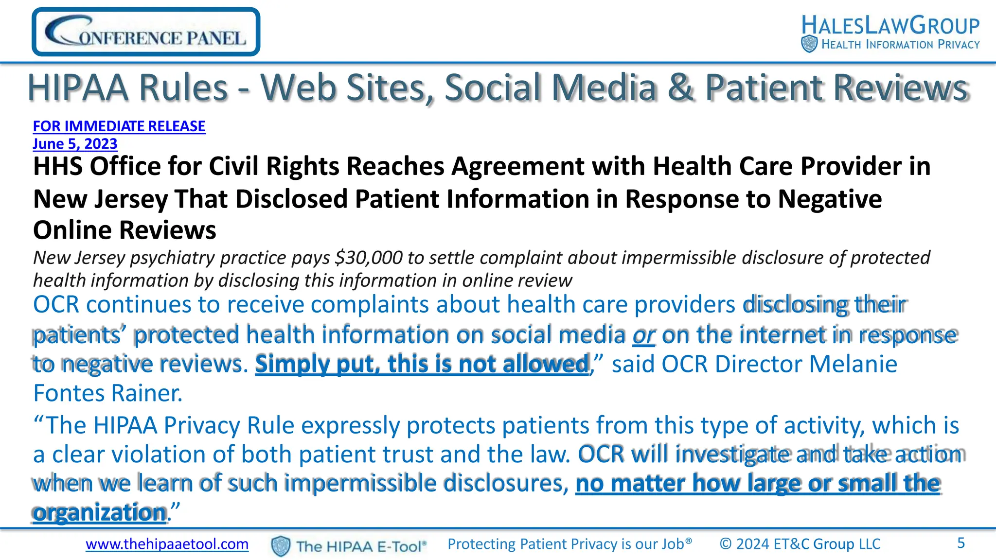 Protecting Patient Privacy: Navigating HIPAA in Digital Landscapes | PPT