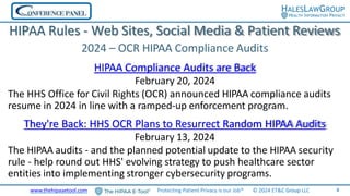 Protecting Patient Privacy: Navigating HIPAA in Digital Landscapes | PPT
