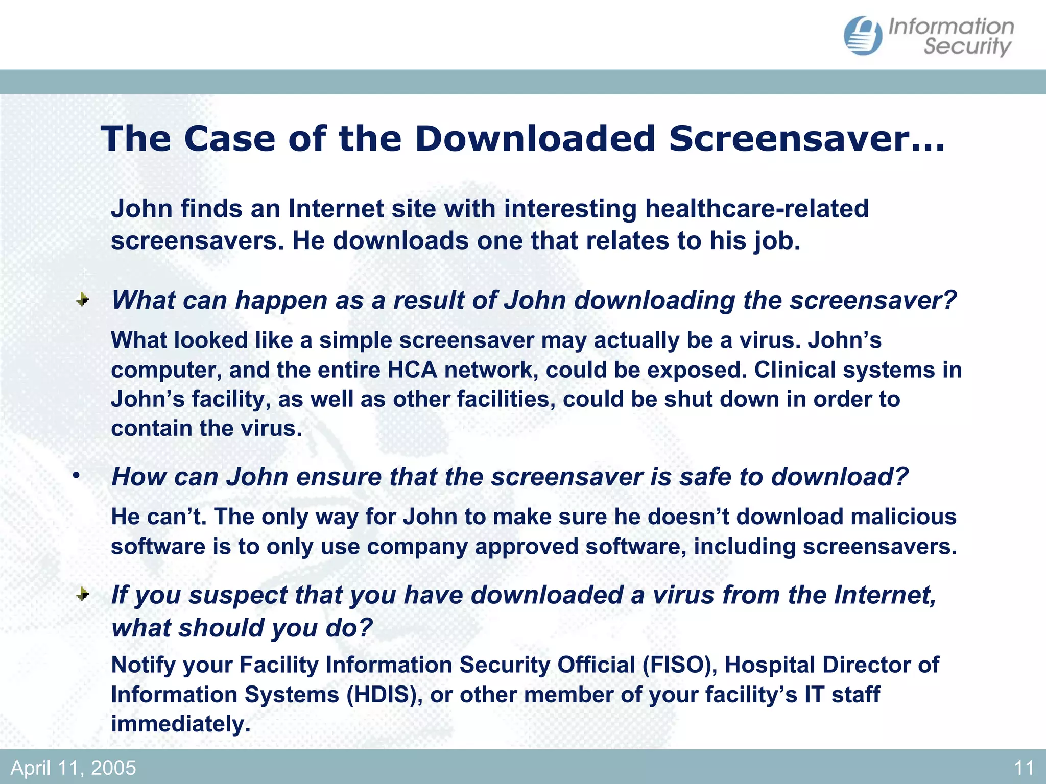 New Hire Information Security Awareness | PPT