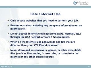 New Hire Information Security Awareness | PPT