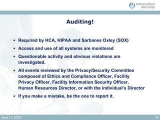 New Hire Information Security Awareness | PPT