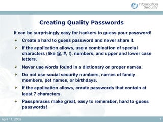 New Hire Information Security Awareness | PPT