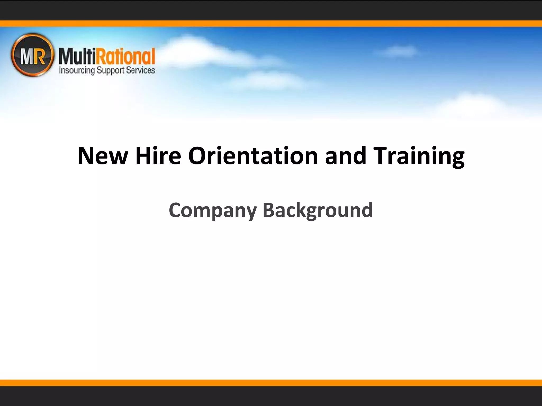 New hire orientation part 1 company background | PDF