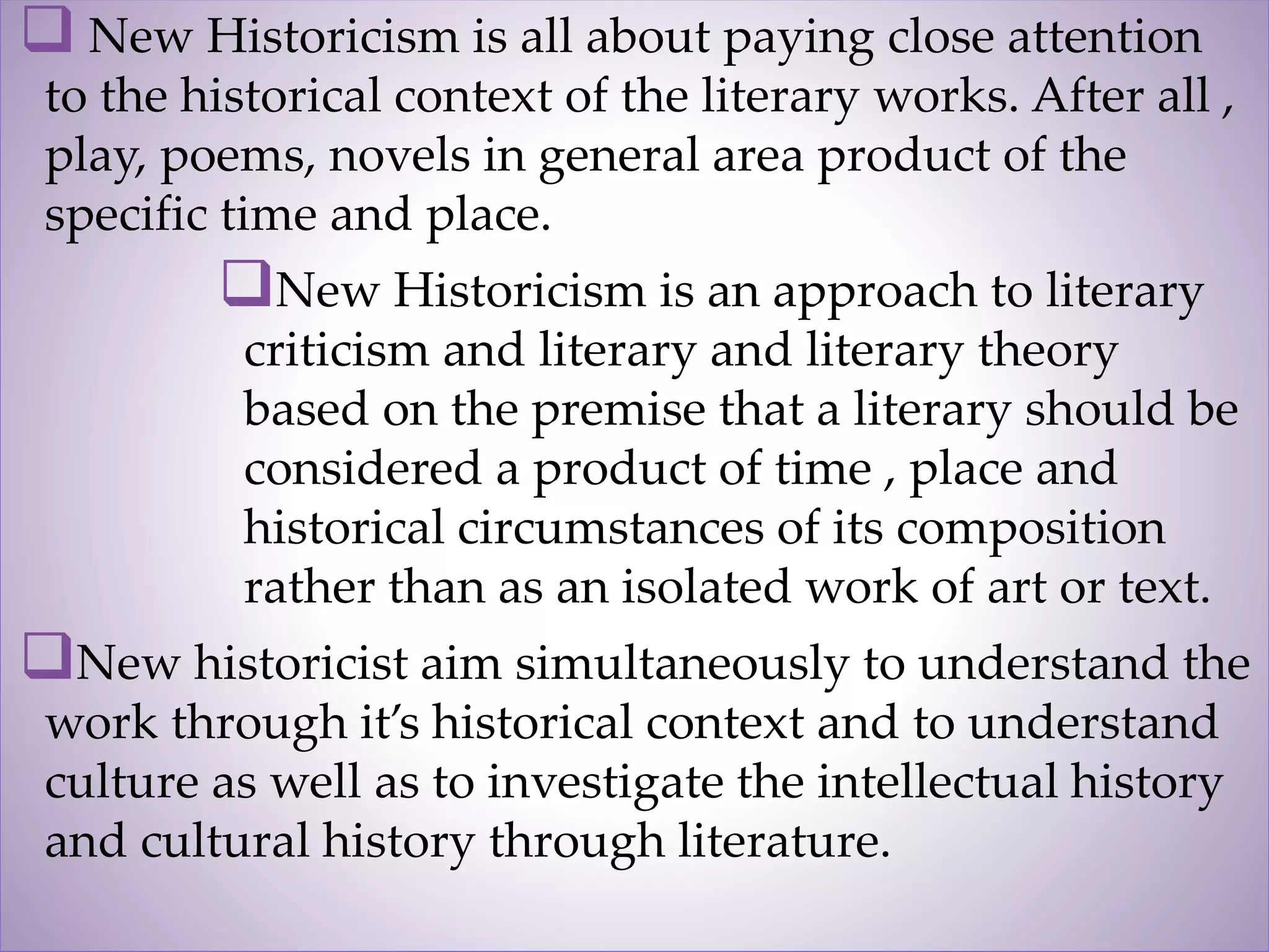 New historicism | PPTX