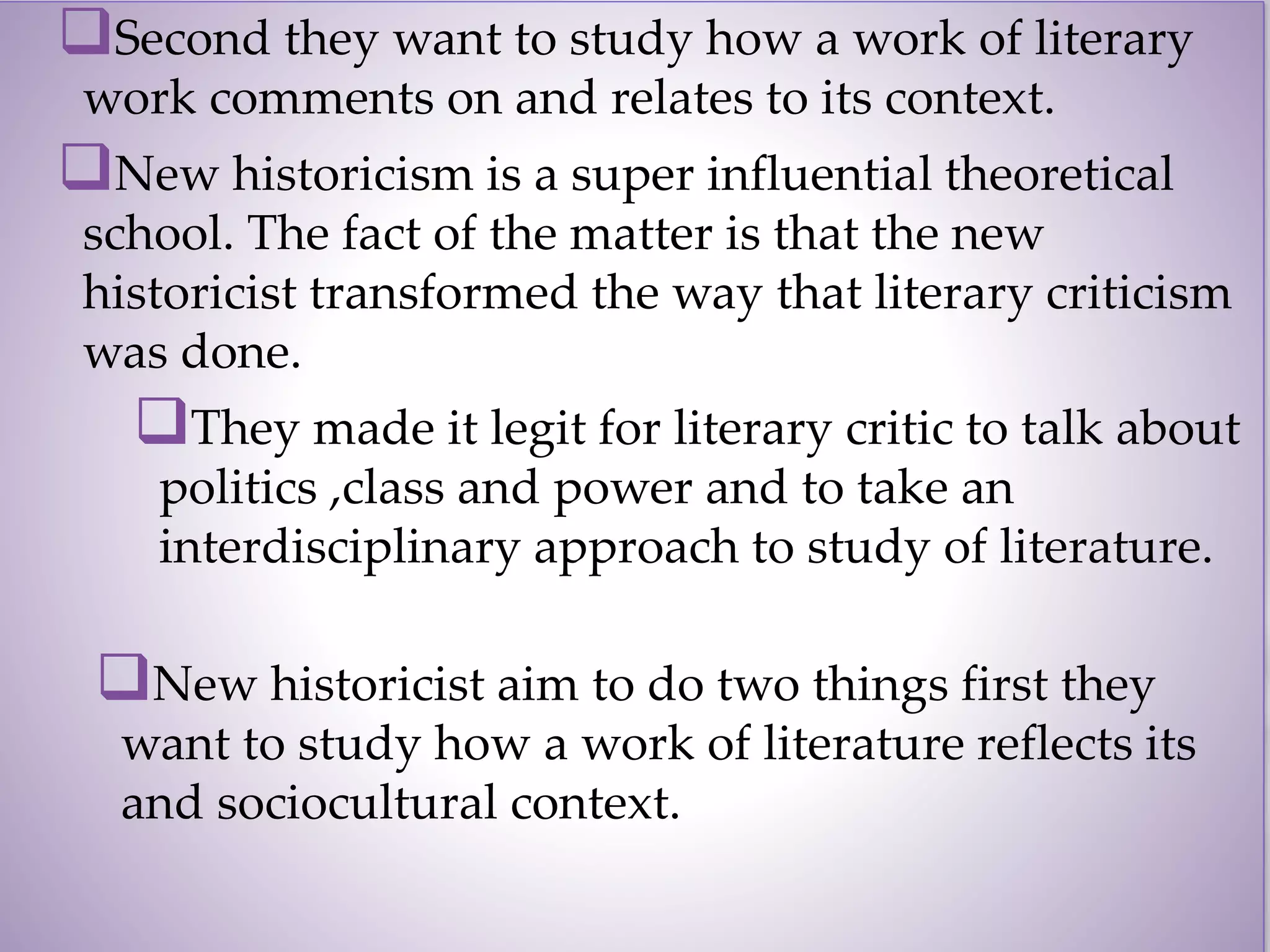 New historicism | PPTX