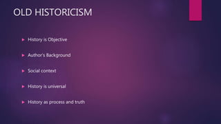 New historicism | PPTX