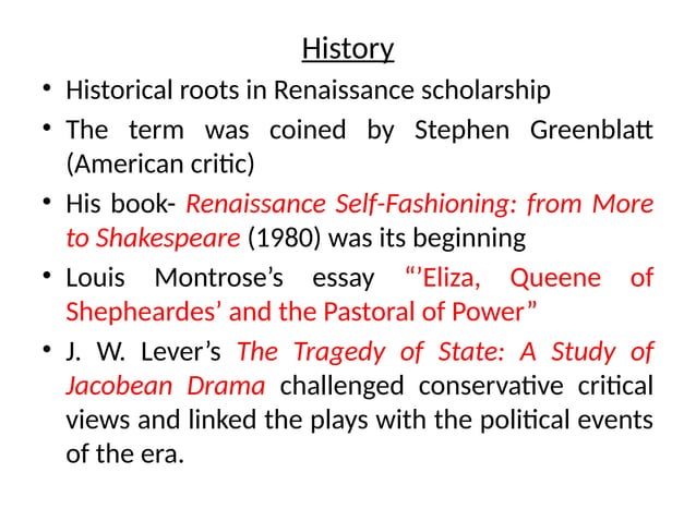 New Historicism Criticism and theory.ppt