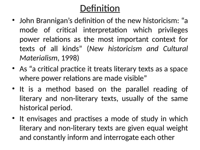 New Historicism Criticism and theory.ppt