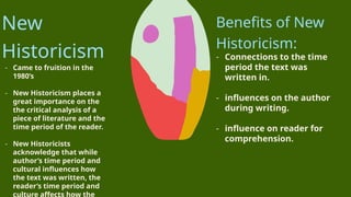 New Historicism Literary Theory Analysis | PPT