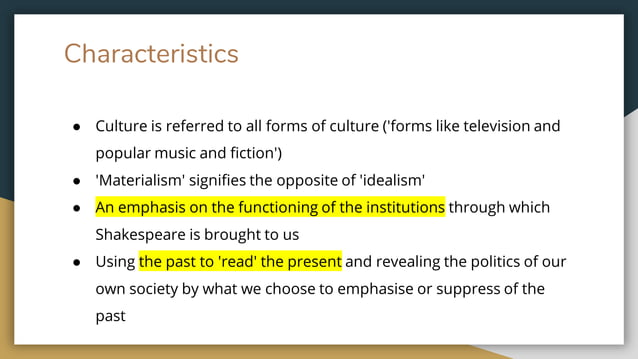 New historicism & Cultural materialism | PDF